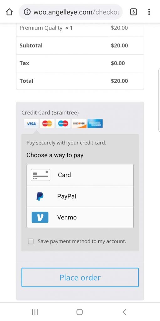 PayPal for WooCommerce - PayPal Complete Payments