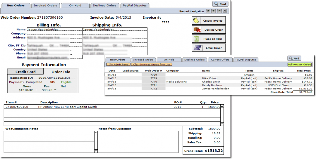 FileMaker PayPal and eBay Integration | PHP API | ESS