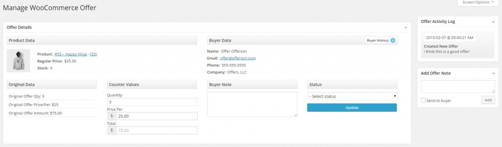 WooCommerce Offers | Make an Offer WooCommerce Plugin