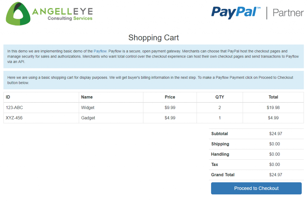 PayPal Payments Pro PayFlow PHP Basic Demo Kit - AngellEYE