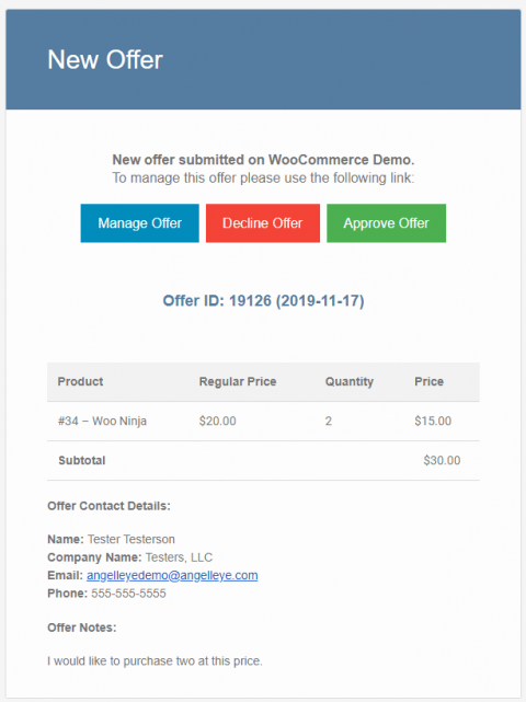 WooCommerce Offers | Make an Offer WooCommerce Plugin