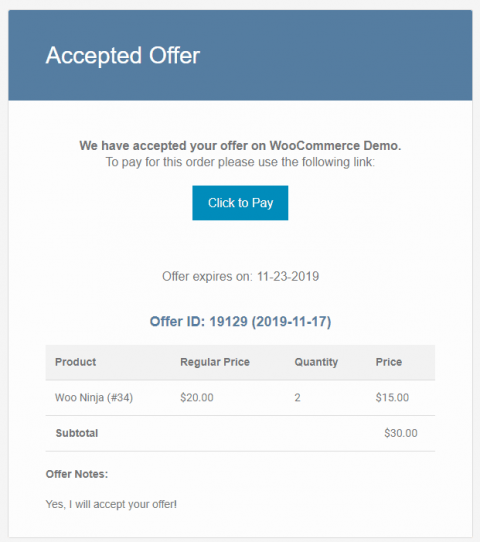 WooCommerce Offers | Make an Offer WooCommerce Plugin