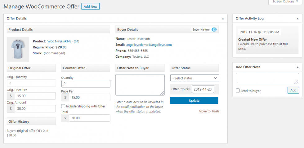 WooCommerce Offers | Make an Offer WooCommerce Plugin