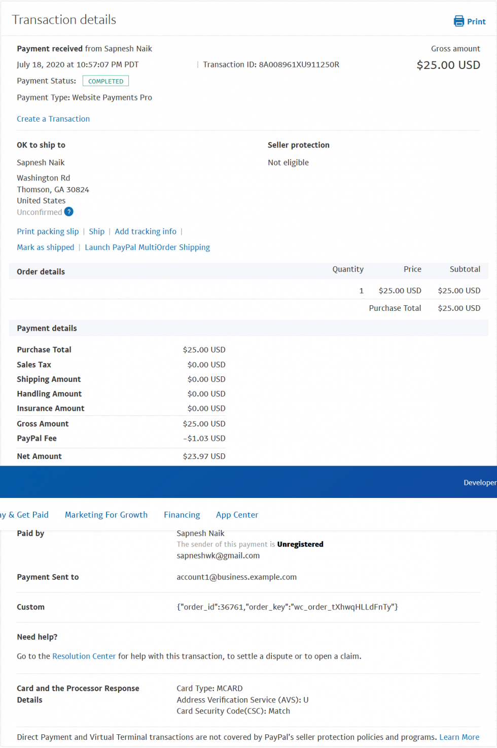 Split PayPal Credit Card Payment for WooCommerce – User Guide - AngellEYE