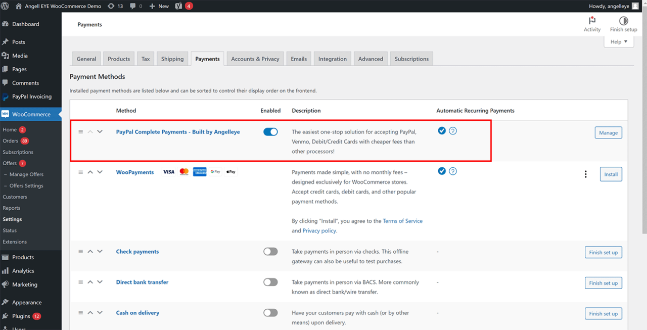 PayPal Complete Payments Setup Guide - AngellEYE